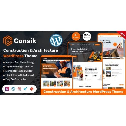 Consik – Construction & Architecture WordPress Theme - Dghut